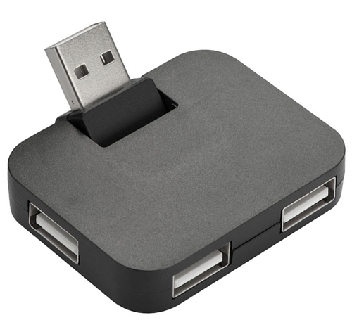 4-fach USB Hub Sydney: Werbeartikel 4-fach USB Hub Sydney bedrucken